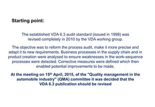 VDA 6.3 Process Approach in Automotive Industries | PPT