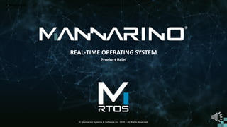 M-RTOS webinar presentation July 20th 2020 | PPT