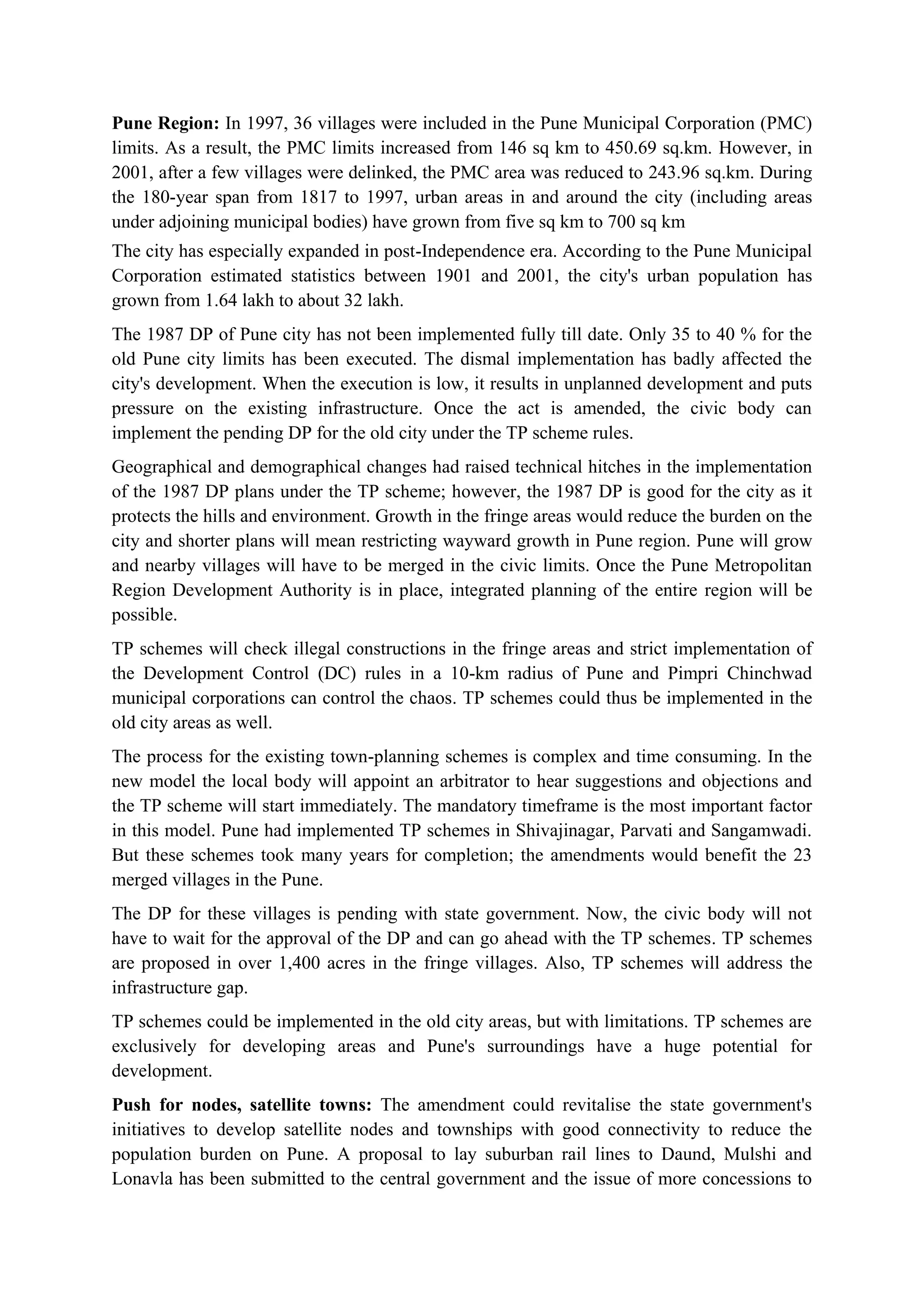 Maharashtra Regional Town Planning Act | PDF