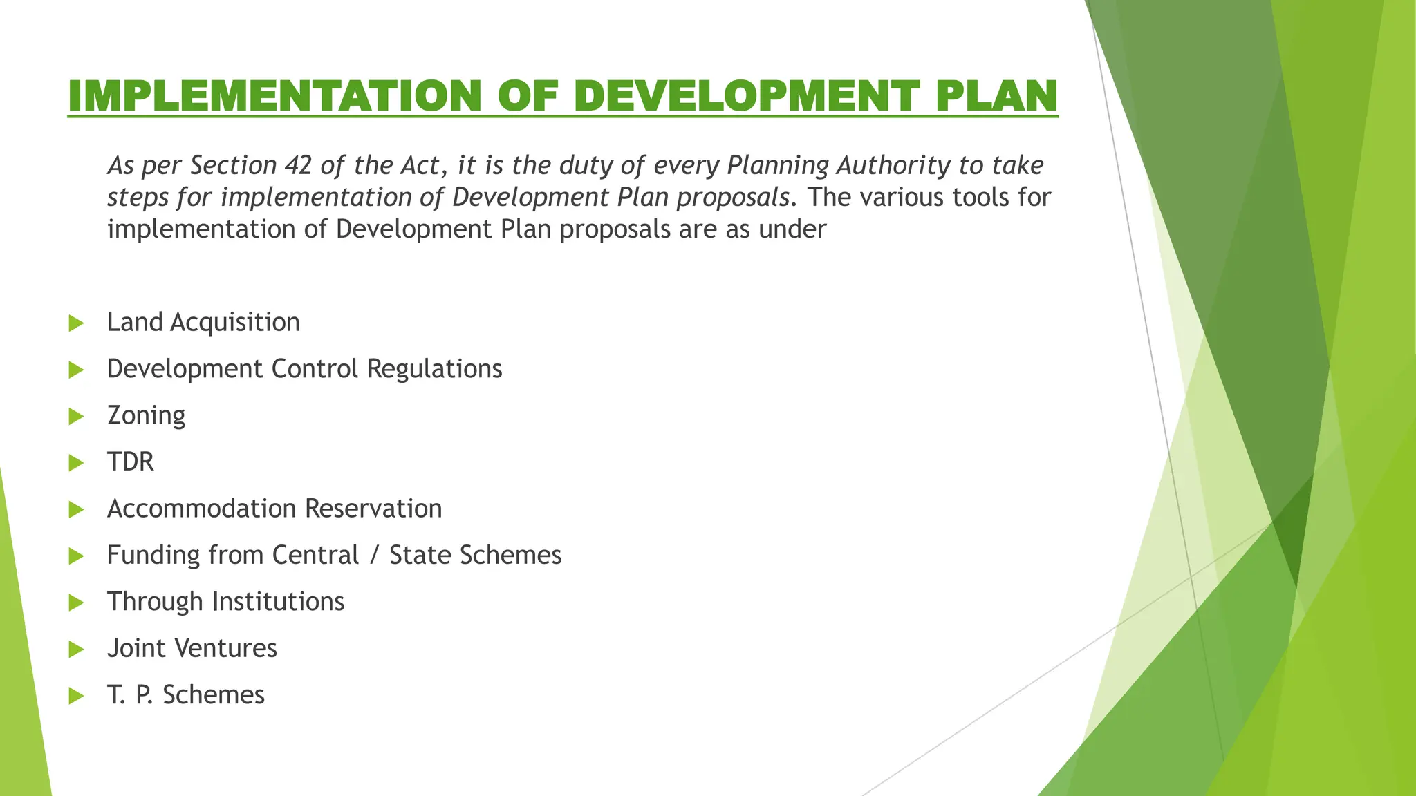 Maharashtra Regional and Town Planning Act | PDF