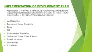Maharashtra Regional and Town Planning Act | PDF