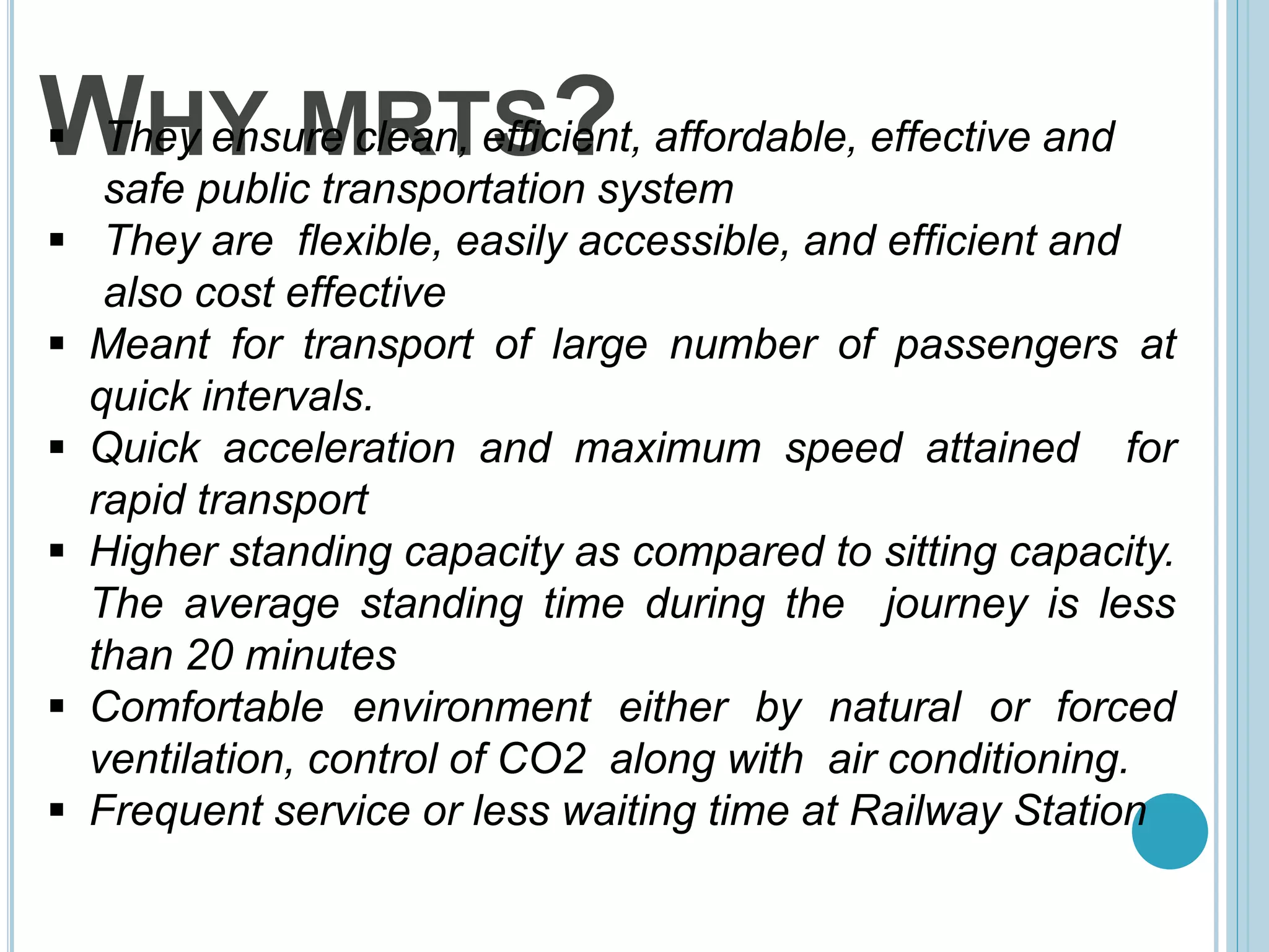 MASS RAPID TRANSIT SYSTEM | PPTX