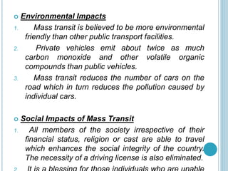 MASS RAPID TRANSIT SYSTEM | PPTX