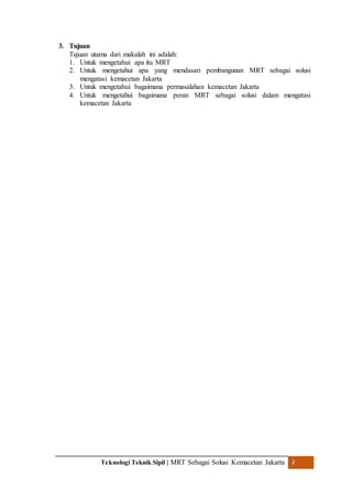 MRT sebagai solusi kemacetan jakarta (dimas bayu) | DOCX