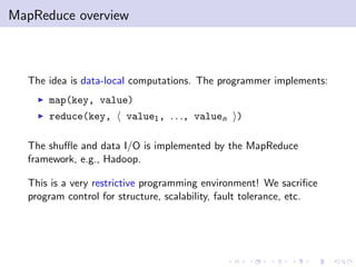 QR Factorizations and SVDs for Tall-and-skinny Matrices in MapReduce Architectures (SIAM CSE ...