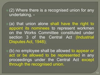 Maharashtra Recognition of Trade Unions & Prevention of Unfair Labour ...