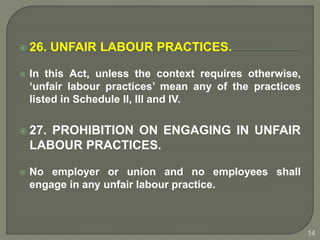 Maharashtra Recognition of Trade Unions & Prevention of Unfair Labour ...