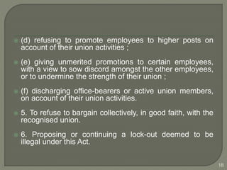 Maharashtra Recognition of Trade Unions & Prevention of Unfair Labour ...