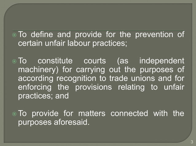 Maharashtra Recognition of Trade Unions & Prevention of Unfair Labour ...