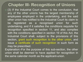 Maharashtra Recognition of Trade Unions & Prevention of Unfair Labour ...