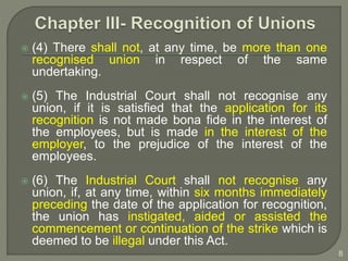 Maharashtra Recognition of Trade Unions & Prevention of Unfair Labour ...