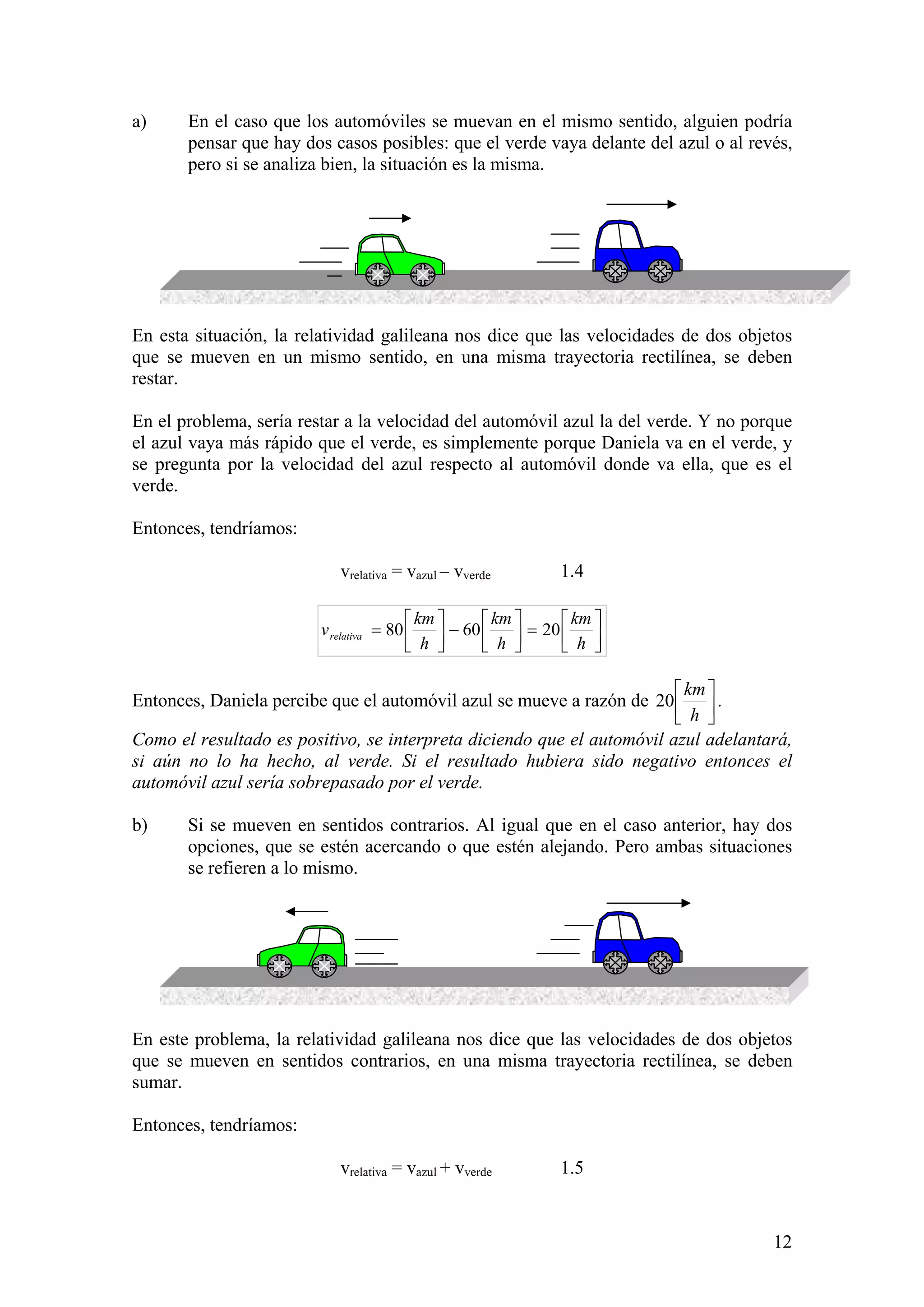 Movimiento rectilíneo uniforme | PDF