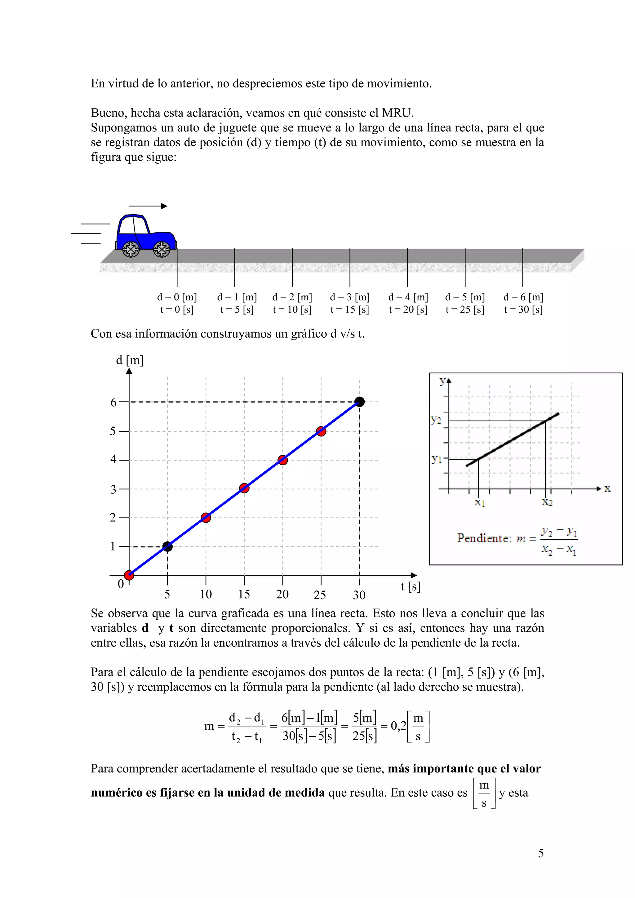 Movimiento rectilíneo uniforme | PDF