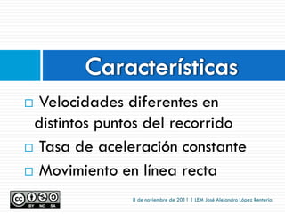 Movimiento Rectilíneo Uniformemente Acelerado | PPTX | Physics | Science
