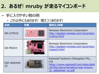 Mruby and microcomputer_board | PPT