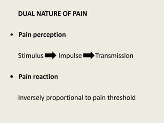 Pain and pain pathways | PPTX