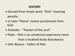 Pain and pain pathways | PPTX
