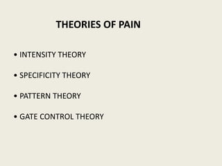 Pain and pain pathways | PPTX