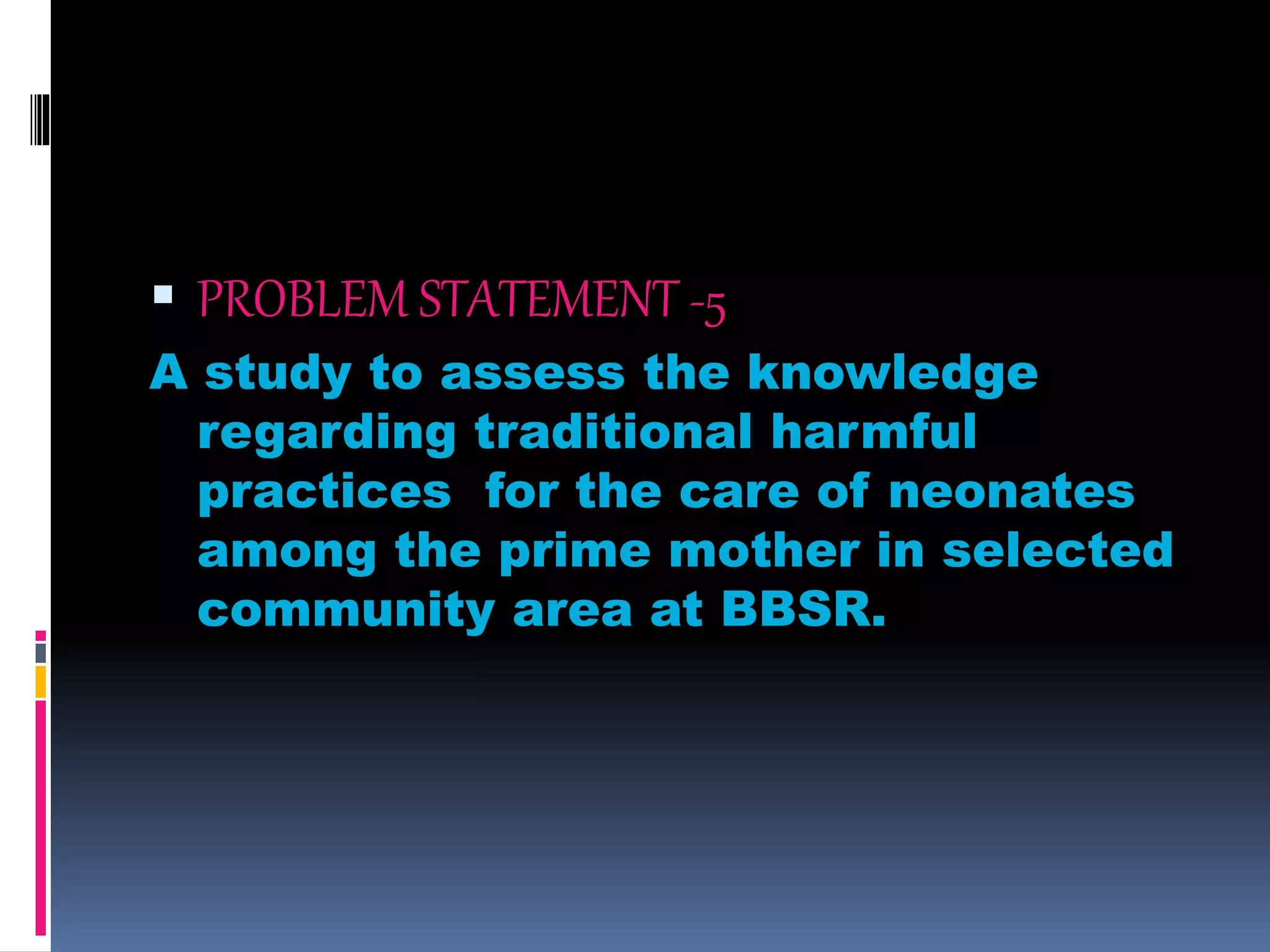 Research problems statement | PPTX