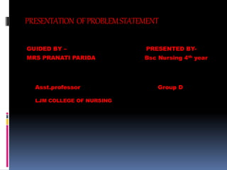 Research problems statement | PPTX