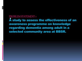 Research problems statement | PPTX