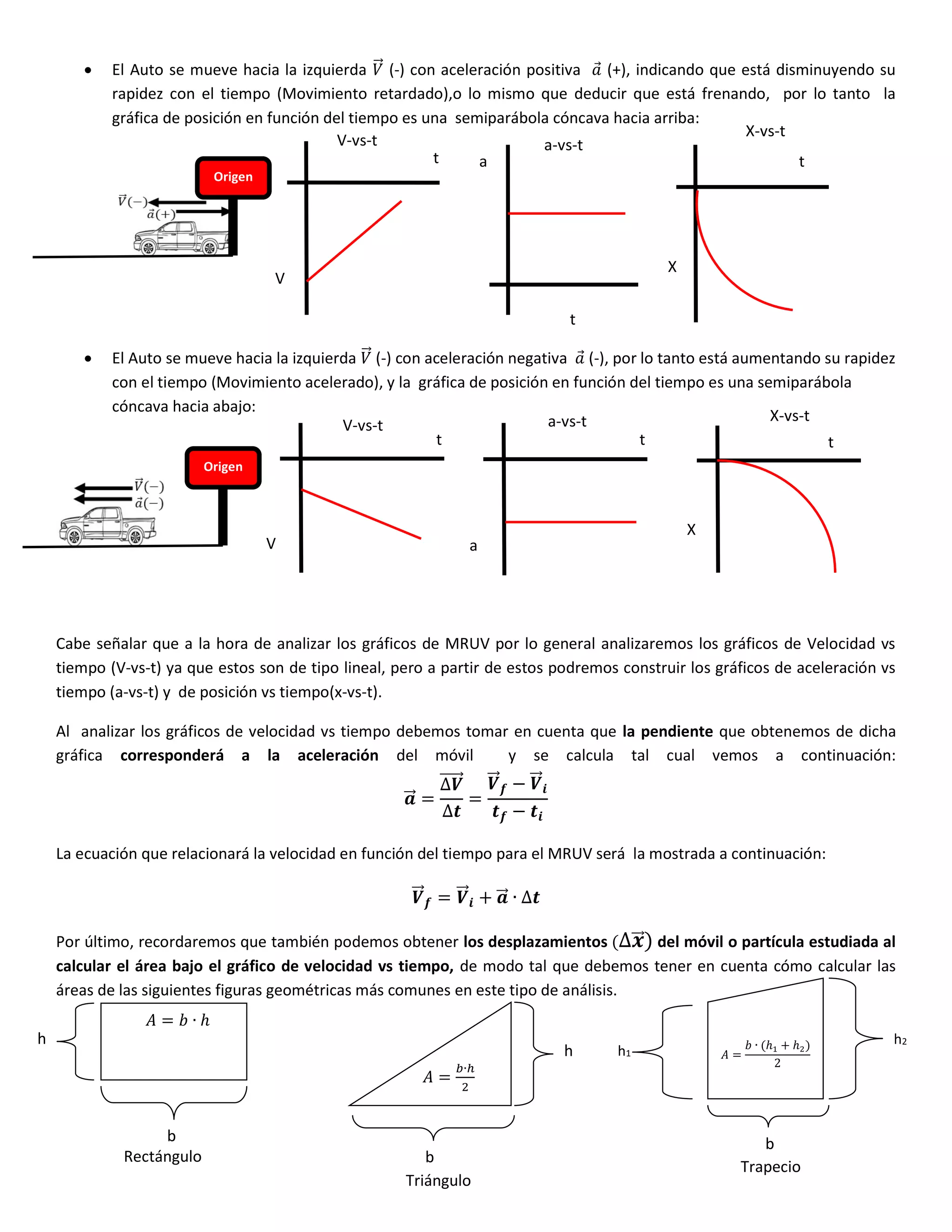 Movimiento Rectilíneo Uniformemente Variado (M.R.U.V.) | PDF