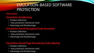 Emulation-based SW protection | PPT