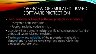 Emulation-based SW protection | PPT