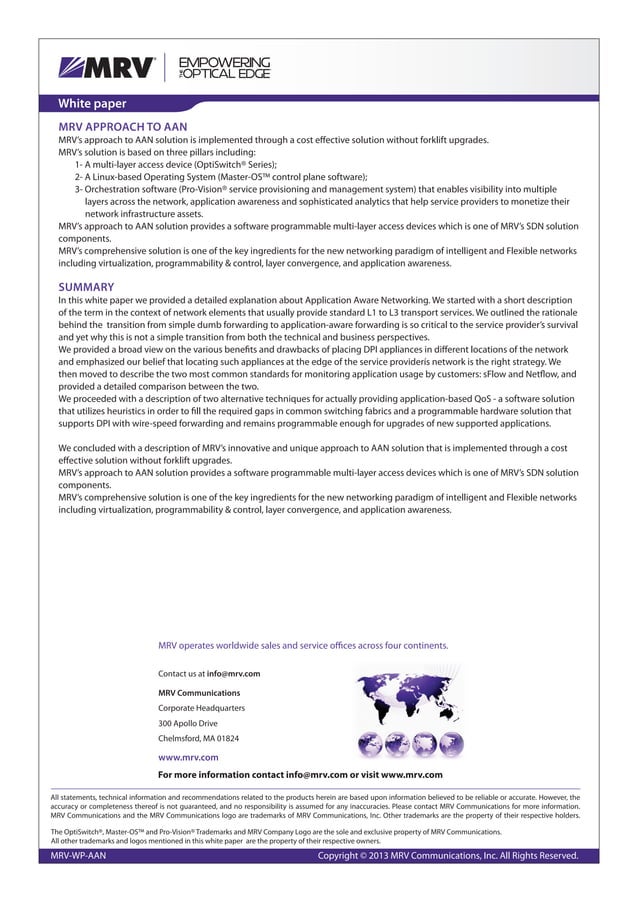 Mrv wp-application-aware-networking | PDF