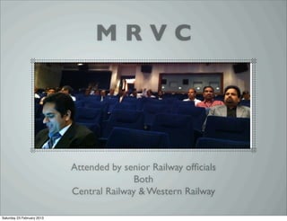 MRVC Seminar on Urban Transport | PDF