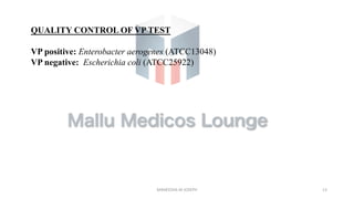 Methyl Red (MR) and Voges-Proskauer (VP) Test | PDF