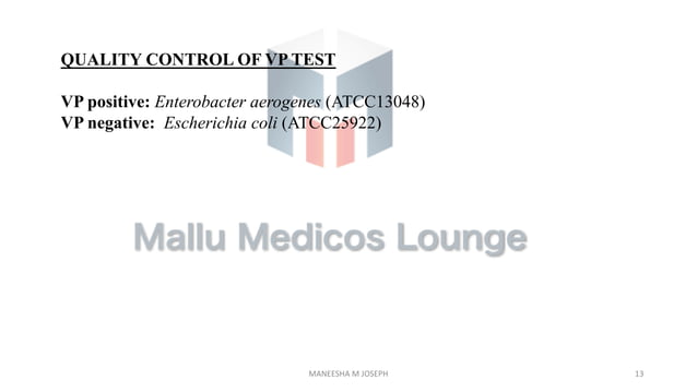 Methyl Red (MR) and Voges-Proskauer (VP) Test | PDF | Chemistry | Science