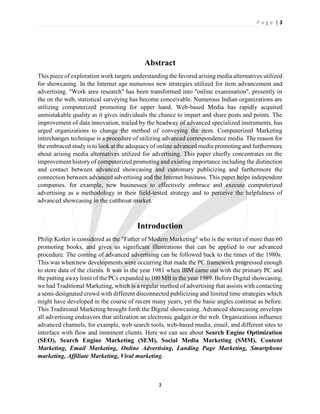 Summer Internship Project Report | The Fundamental of Digital Marketing ...