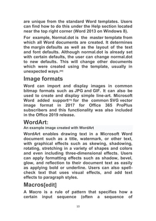microsoft word | PDF