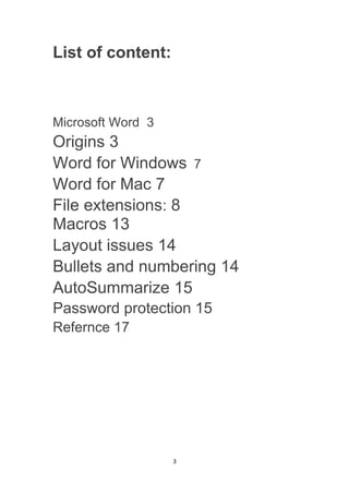 microsoft word | PDF