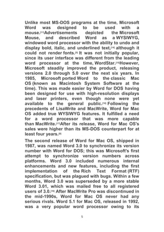 microsoft word | PDF