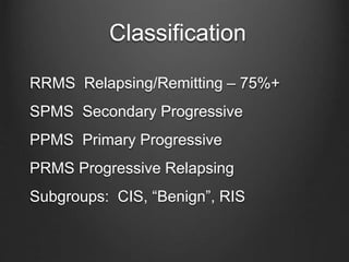 Neuro-ophthalmic Complications in Multiple Sclerosis | PPTX