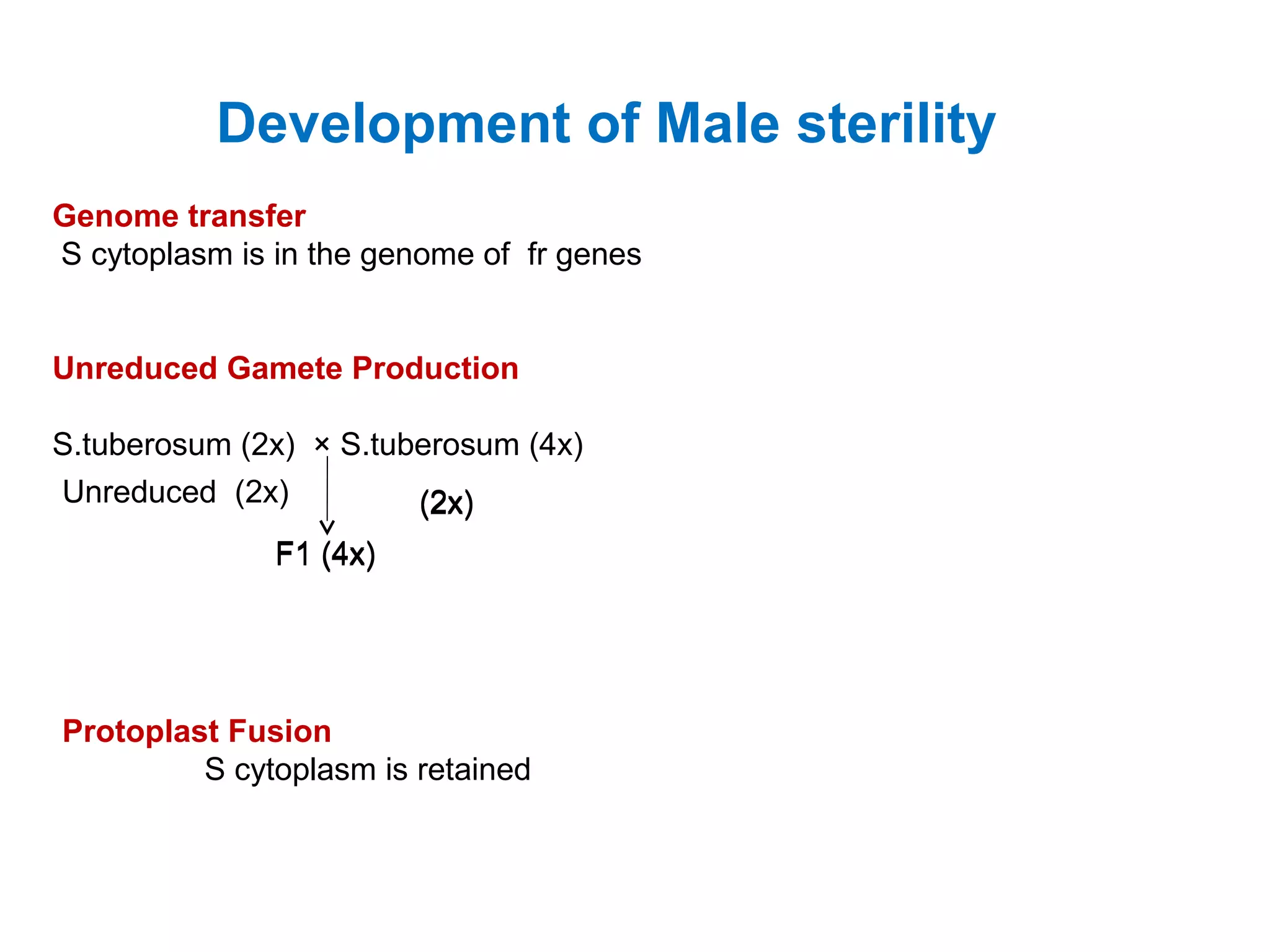 Male Sterility IN Cross Pollinated and Vegetable Crops | PPT ...