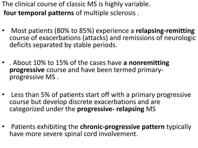 imaging of multiple sclerosis | PPTX | Brain and Nervous System Disorders | Diseases and Conditions