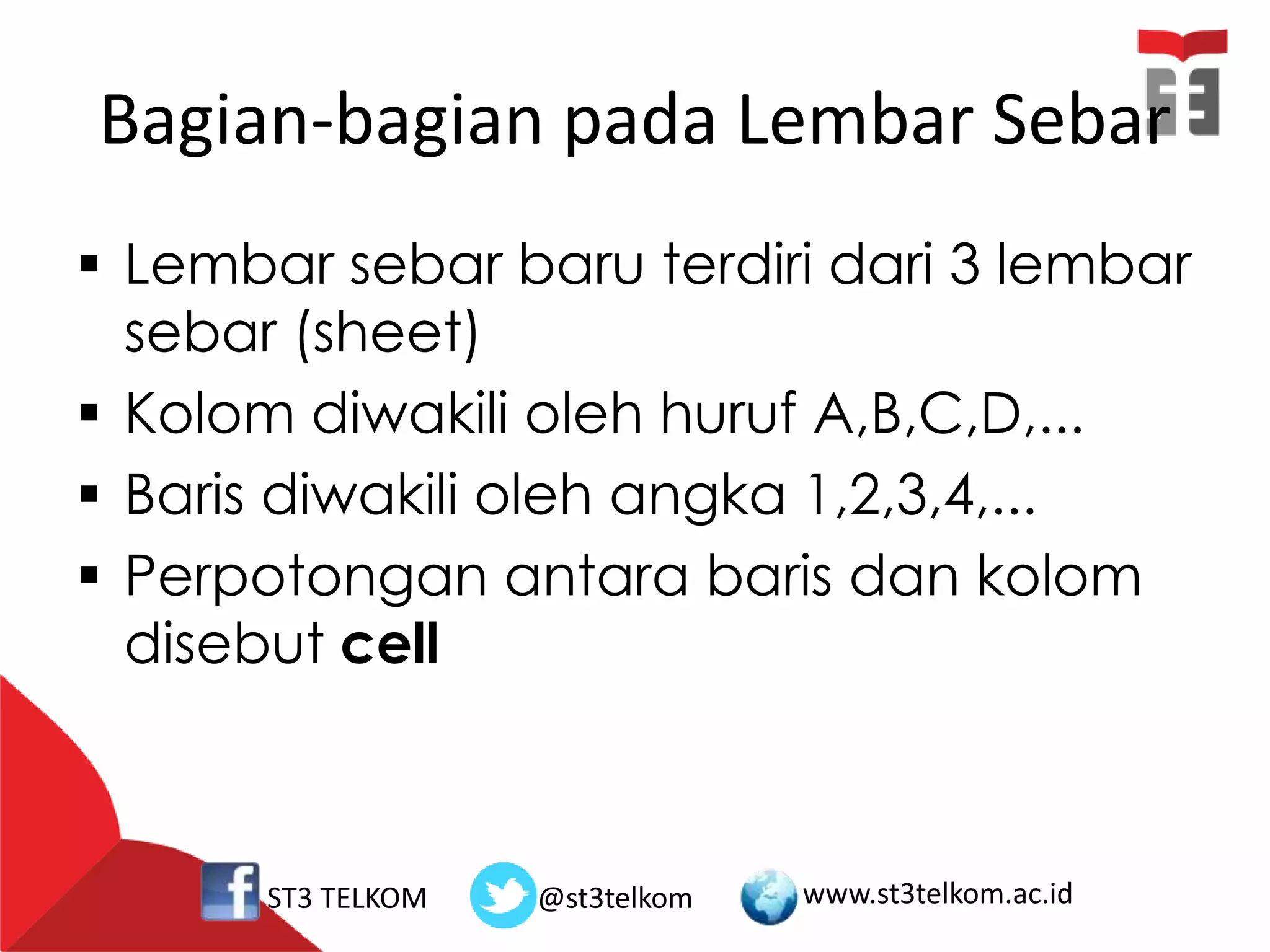 perangkat lunak lembar sebar | PPTX