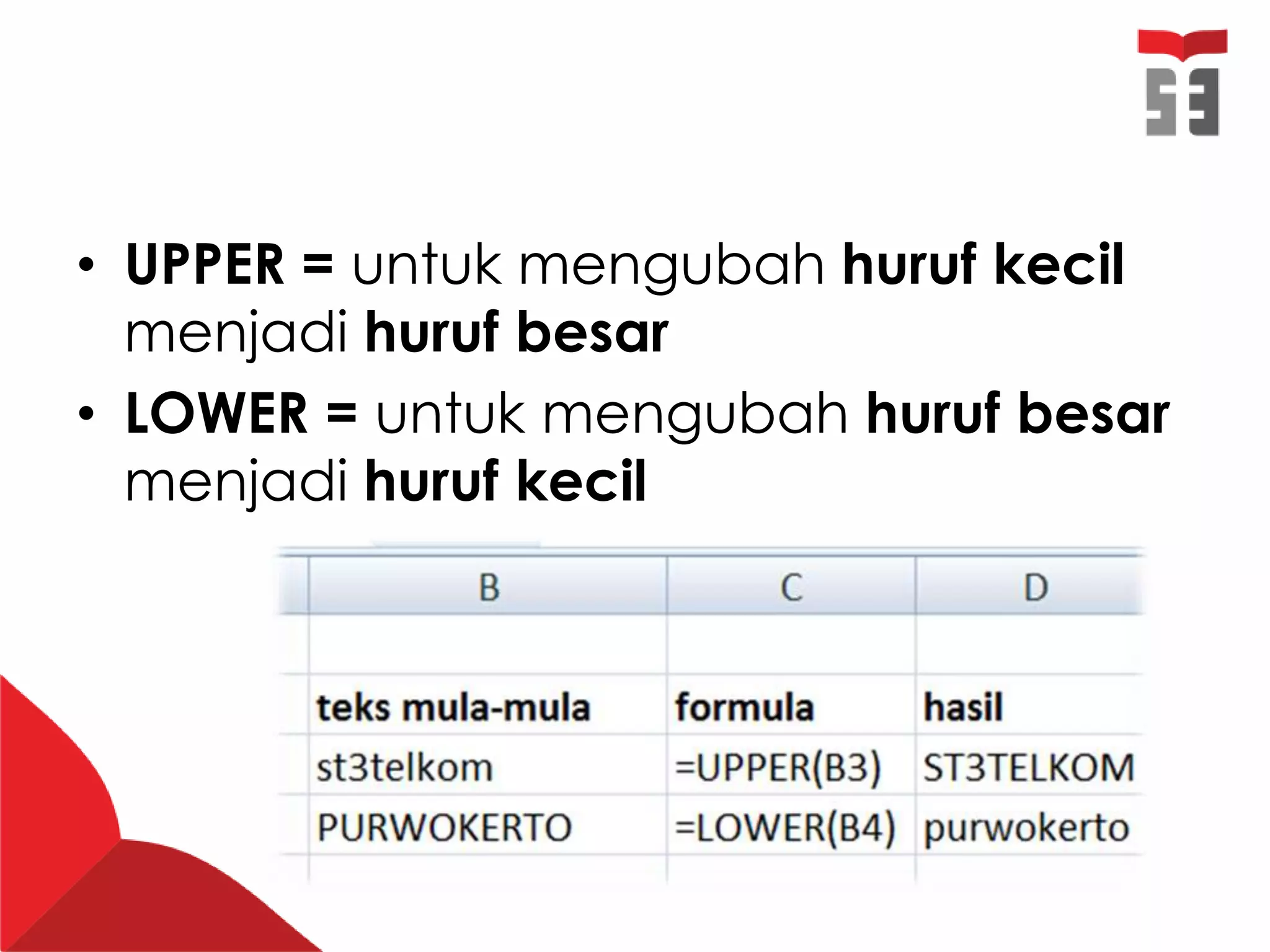 perangkat lunak lembar sebar | PPTX