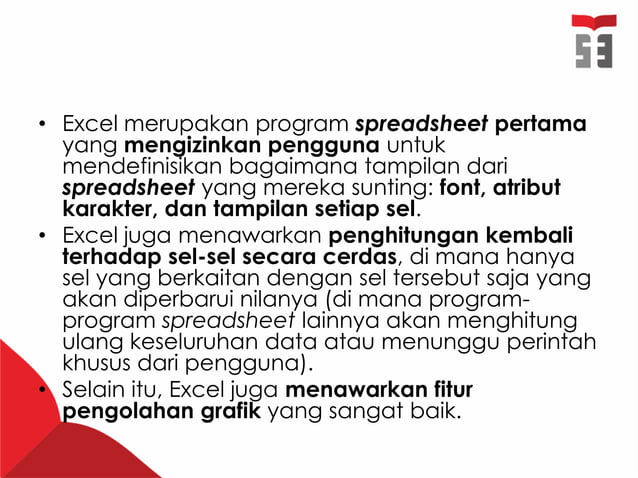 perangkat lunak lembar sebar | PPTX