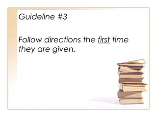 Ms. zhou's classroom guidelines | PPT