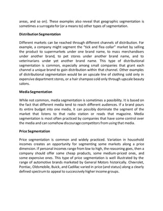 MARKETING SEGMENTATION | PDF