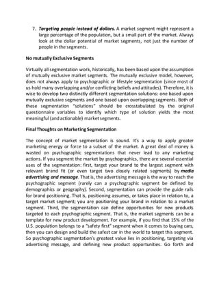 MARKETING SEGMENTATION | PDF