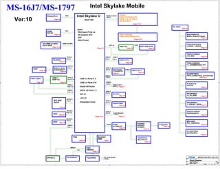 MS-16J7 MS-1797 v10 laptop motherboard schematic | PDF