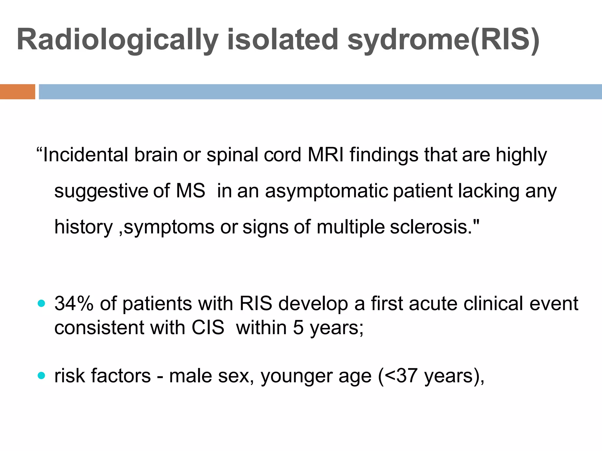 multiple sclerosis- recent guidelines 2018 | PPTX