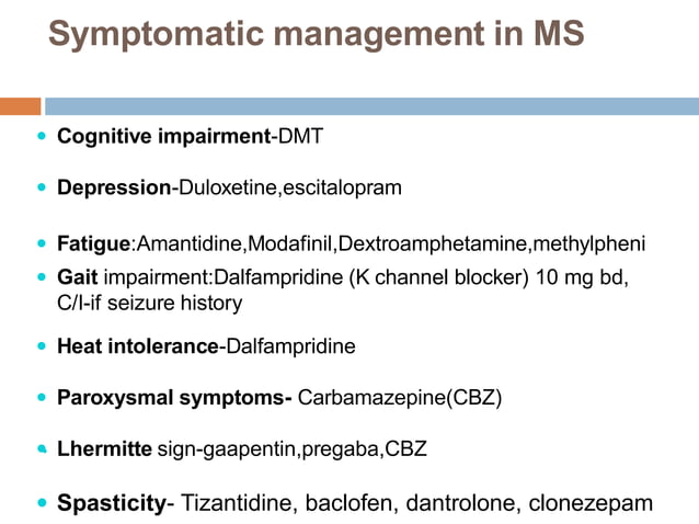 multiple sclerosis- recent guidelines 2018 | PPTX