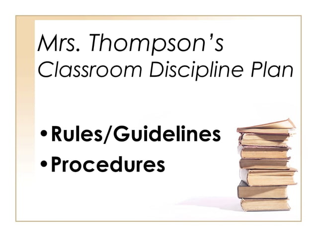 mr.howard classroom discipline plan | PPT