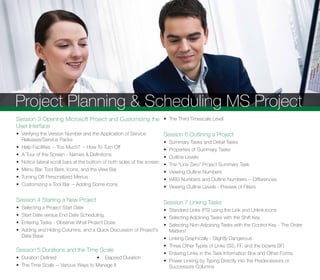 Ms.project brochure | PDF